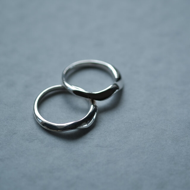 さざ波 リング シルバー925 メンズ ユニセックス | iichi 日々の暮らしを心地よくするハンドメイドやアンティークのマーケットプレイス