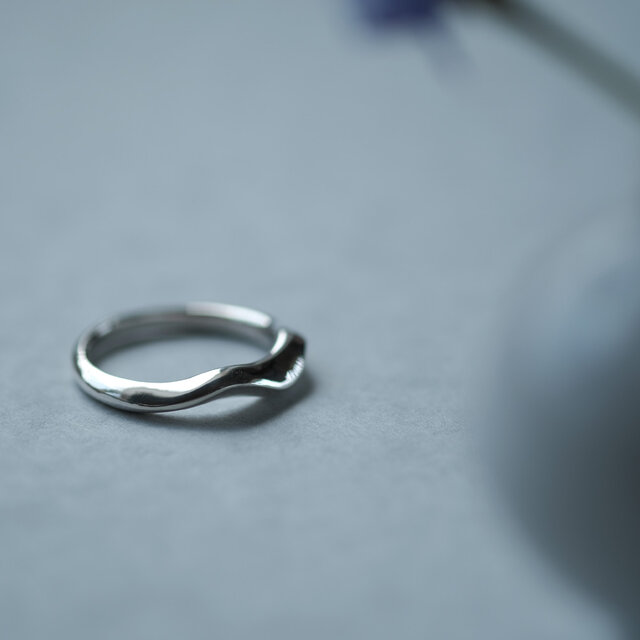 さざ波 リング シルバー925 メンズ ユニセックス | iichi 日々の暮らしを心地よくするハンドメイドやアンティークのマーケットプレイス