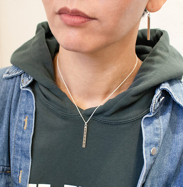 ミンサー柄彫刻首飾 rp-106 | iichi 日々の暮らしを心地よくするハンドメイドやアンティークのマーケットプレイス