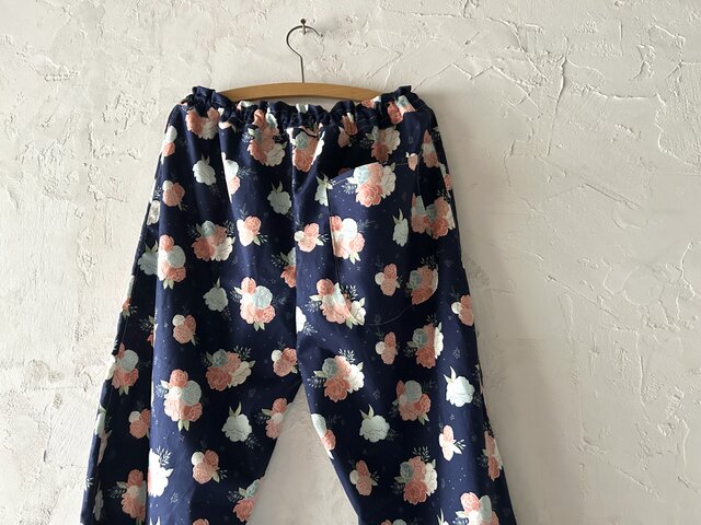 パジャマズボン : : night blue | iichi 日々の暮らしを心地よくするハンドメイドやアンティークのマーケットプレイス