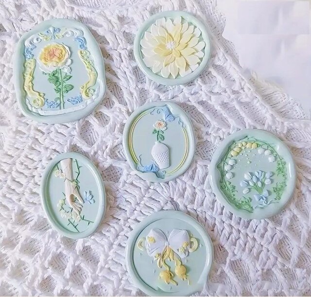 シーリングワックスヘッド FLOWER | iichi 日々の暮らしを心地よくするハンドメイドやアンティークのマーケットプレイス