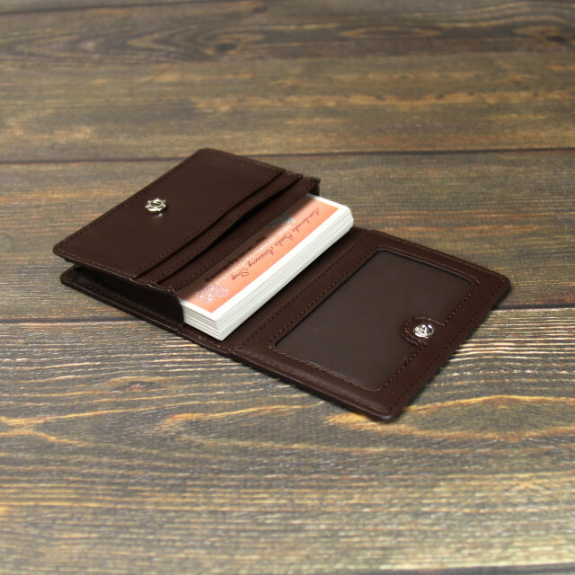 定期入れ/パス入れ/名刺入れ カードケース 【Blue RoseⅣ（ブルーローズⅣ）】（名入れ可） | iichi 日々の暮らしを心地よくするハンドメイドやアンティークのマーケットプレイス