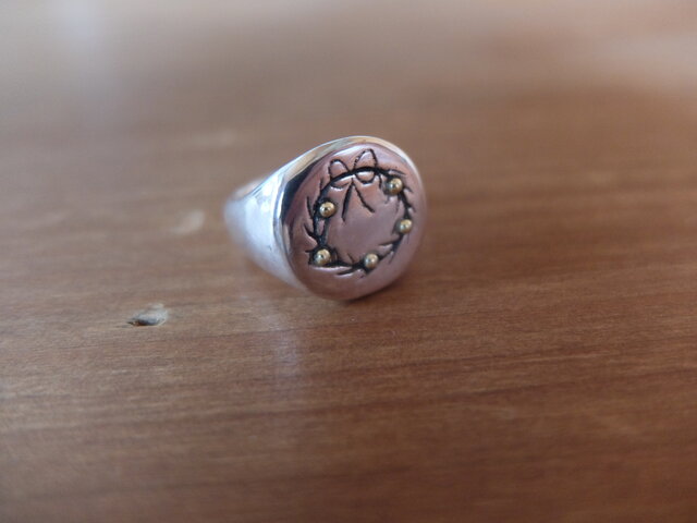 wreath signet ring | iichi 日々の暮らしを心地よくするハンドメイドやアンティークのマーケットプレイス
