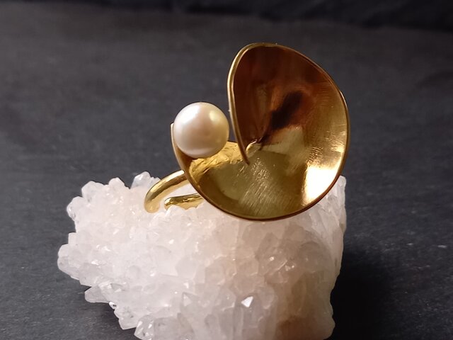 Utoka ☆ 真鍮 circle リング 【受注制作】 | iichi 日々の暮らしを心地よくするハンドメイドやアンティークのマーケットプレイス