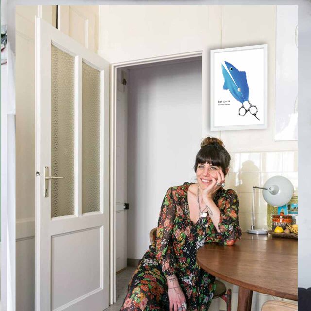 ポップなハサミ 送料無料 イラスト たのしくなるお部屋へ ポスター アートポスター アートsei検索新着順 3478 | iichi 日々の暮らしを心地よくするハンドメイドやアンティークの ...