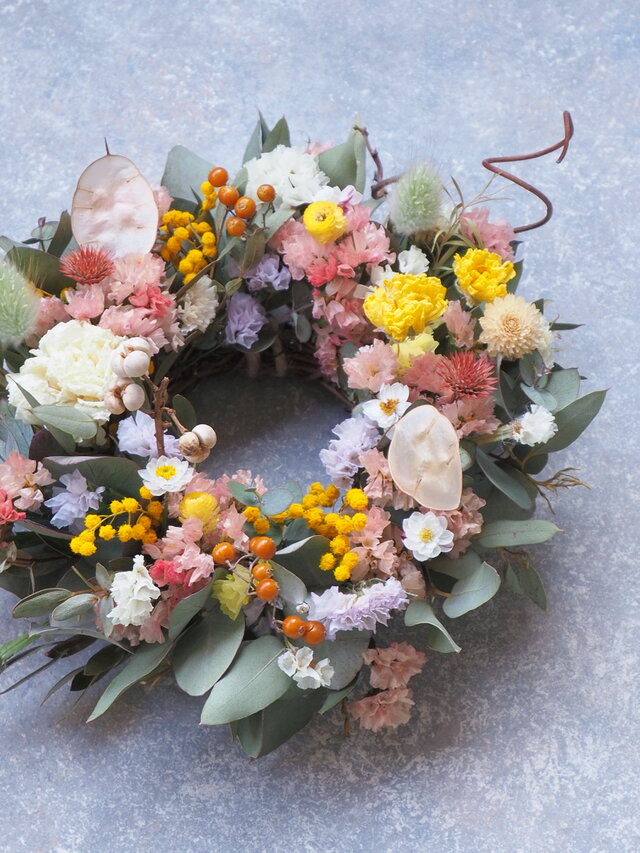 瀬戸内の森のミニリース19cm | iichi 日々の暮らしを心地よくするハンドメイドやアンティークのマーケットプレイス