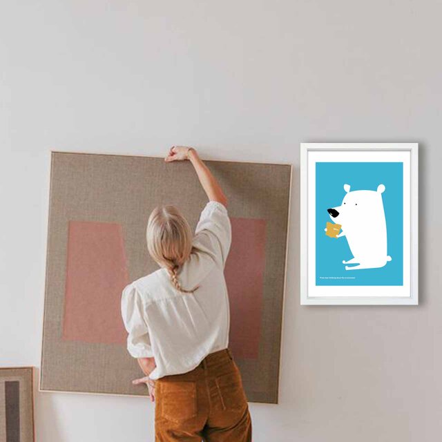 考えるクマ シロクマ 送料無料 イラスト お部屋たのしくなる ポスター アートポスター アートsei検索新着順 3480 | iichi 日々の暮らしを心地よくするハンドメイドやアンティークの ...