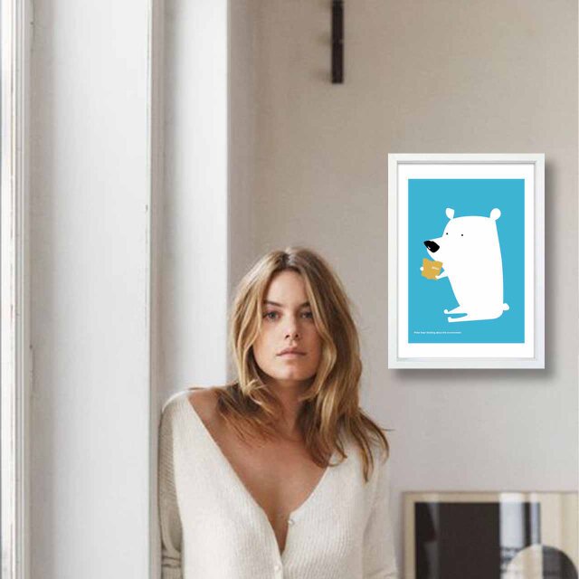 考えるクマ シロクマ 送料無料 イラスト お部屋たのしくなる ポスター アートポスター アートsei検索新着順 3480 | iichi 日々の暮らしを心地よくするハンドメイドやアンティークの ...