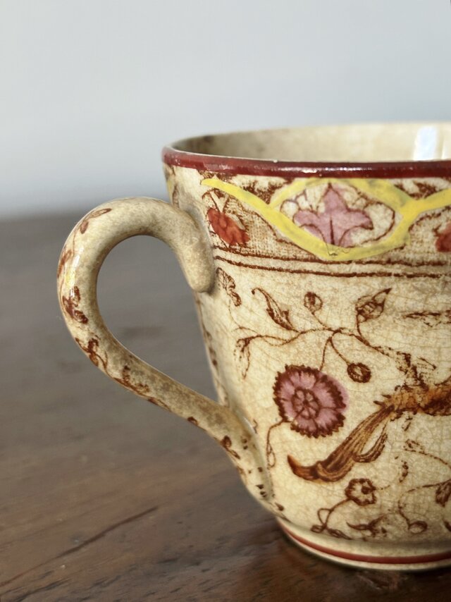 ショワジールロワ Choisy le Roi カップ シノワズリ フランス アンティーク b 0501294 | iichi 日々の暮らしを心地よくするハンドメイドやアンティークのマーケットプレイス