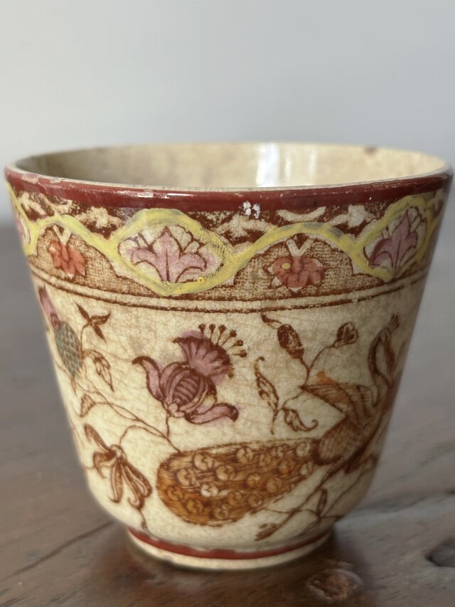 ショワジールロワ Choisy le Roi カップ シノワズリ フランス アンティーク b 0501294 | iichi 日々の暮らしを心地よくするハンドメイドやアンティークのマーケットプレイス