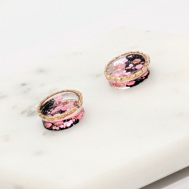 春色の漆のピアスイヤリング【2171】 | iichi 日々の暮らしを心地よくするハンドメイドやアンティークのマーケットプレイス