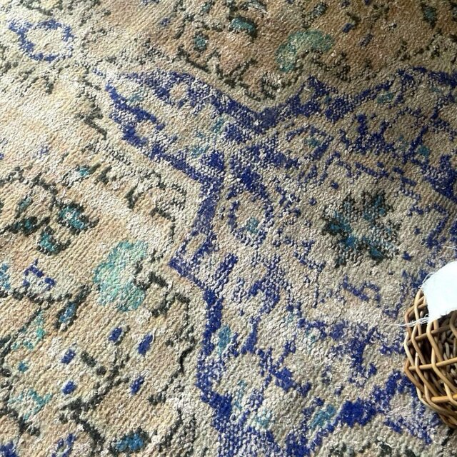 超大判172×284 メダリオン ペールカラー トルコヴィンテージラグ | iichi 日々の暮らしを心地よくするハンドメイドやアンティークのマーケットプレイス