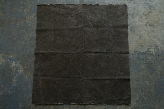 コーヒー染め大判布 平織帆布 92×102cm ＜G＞ | iichi 日々の暮らしを心地よくするハンドメイドやアンティークのマーケットプレイス