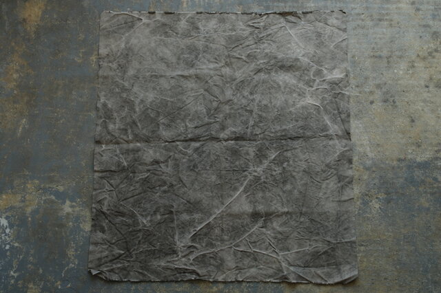 コーヒー染め大判布 平織帆布 92×101cm ＜J＞ | iichi 日々の暮らしを心地よくするハンドメイドやアンティークのマーケットプレイス