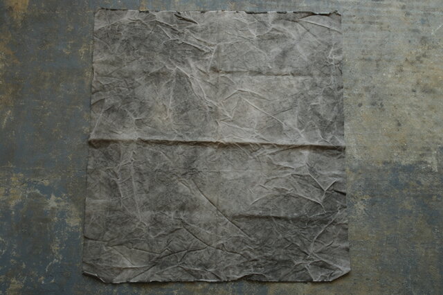 コーヒー染め大判布 平織帆布 92×101cm ＜J＞ | iichi 日々の暮らしを心地よくするハンドメイドやアンティークのマーケットプレイス