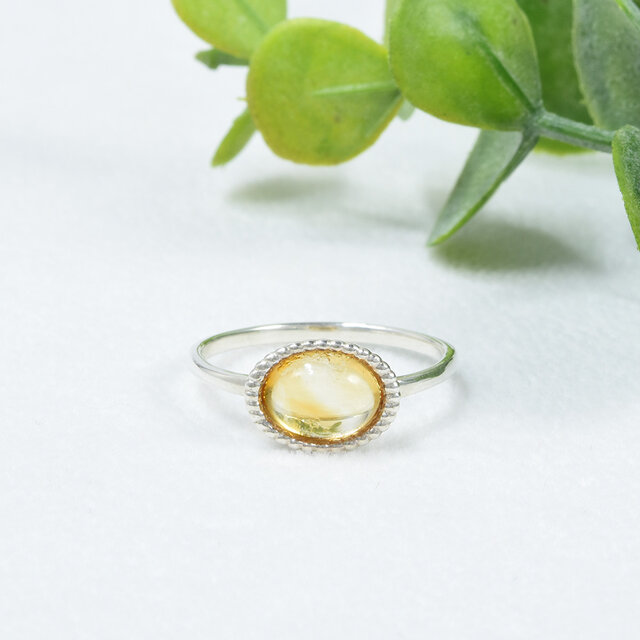 SV シトリン リング シルバー CJ010CIBS | iichi 日々の暮らしを心地よくするハンドメイドやアンティークのマーケットプレイス