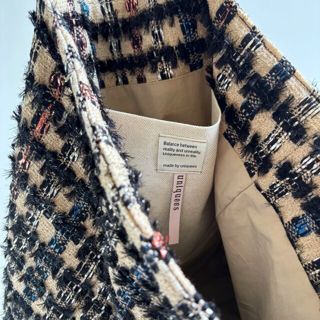 Italian tweed bag | iichi 日々の暮らしを心地よくするハンドメイドやアンティークのマーケットプレイス