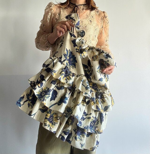 flower frill shoulder bag | iichi 日々の暮らしを心地よくするハンドメイドやアンティークのマーケットプレイス