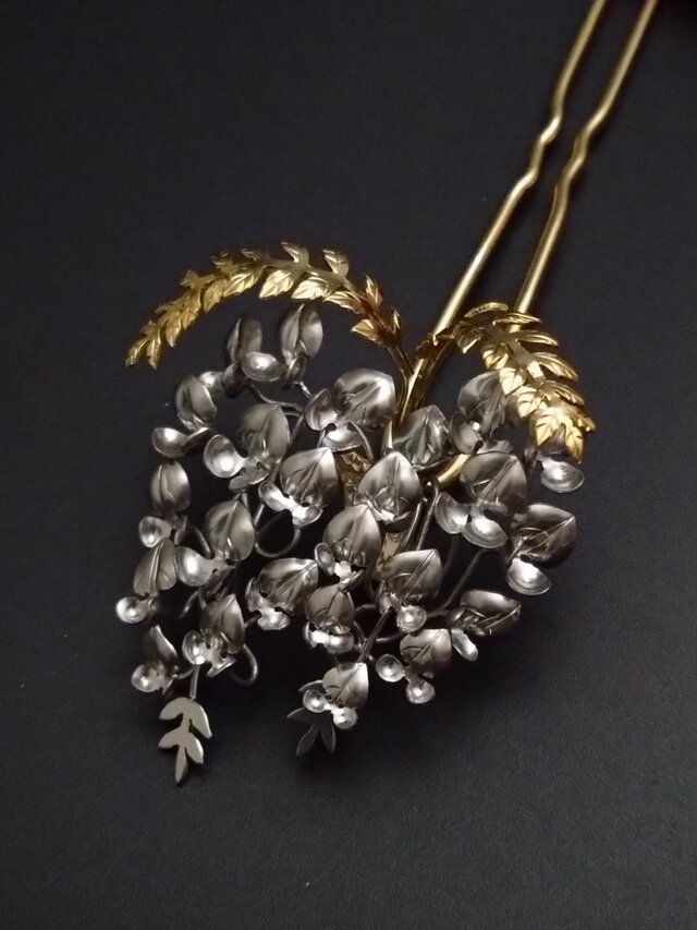 藤の簪No3 (足の長さ11cm) | iichi 日々の暮らしを心地よくするハンドメイドやアンティークのマーケットプレイス