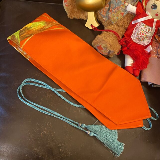 着物 リメイク ワンピース ドレス 洗える 化繊 名古屋帯サッシュベルト 和洋折衷 瑠璃の空に咲く KW-959 | iichi 日々の暮らしを心地よくするハンドメイドやアンティークの ...