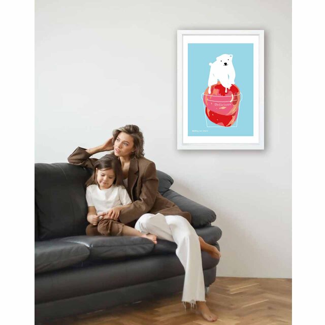 北極アイス シロクマ 送料無料 イラスト たのしくなるお部屋 ポスター アートポスター アートsei検索新着順 3490 | iichi 日々の暮らしを心地よくするハンドメイドやアンティークの ...