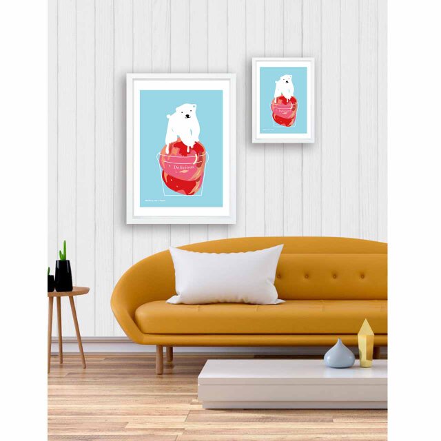 北極アイス シロクマ 送料無料 イラスト たのしくなるお部屋 ポスター アートポスター アートsei検索新着順 3490 | iichi 日々の暮らしを心地よくするハンドメイドやアンティークの ...