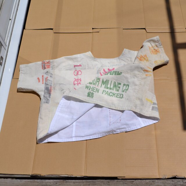 粉袋 チュニック J-107 | iichi 日々の暮らしを心地よくするハンドメイドやアンティークのマーケットプレイス