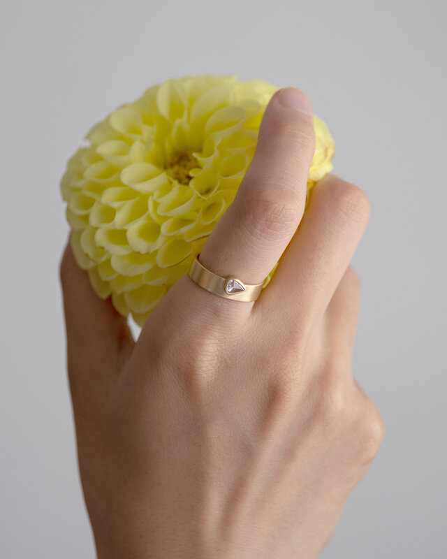 【30%OFF】 K18 Sunrise Ring / Pair Shape | iichi 日々の暮らしを心地よくするハンドメイドやアンティークのマーケットプレイス