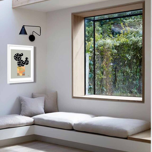 キャラクターサボテン 送料無料 イラスト アート ポスター アートポスター A4 アート/sei検索 3282 | iichi 日々の暮らしを心地よくするハンドメイドやアンティークのマーケットプレイス