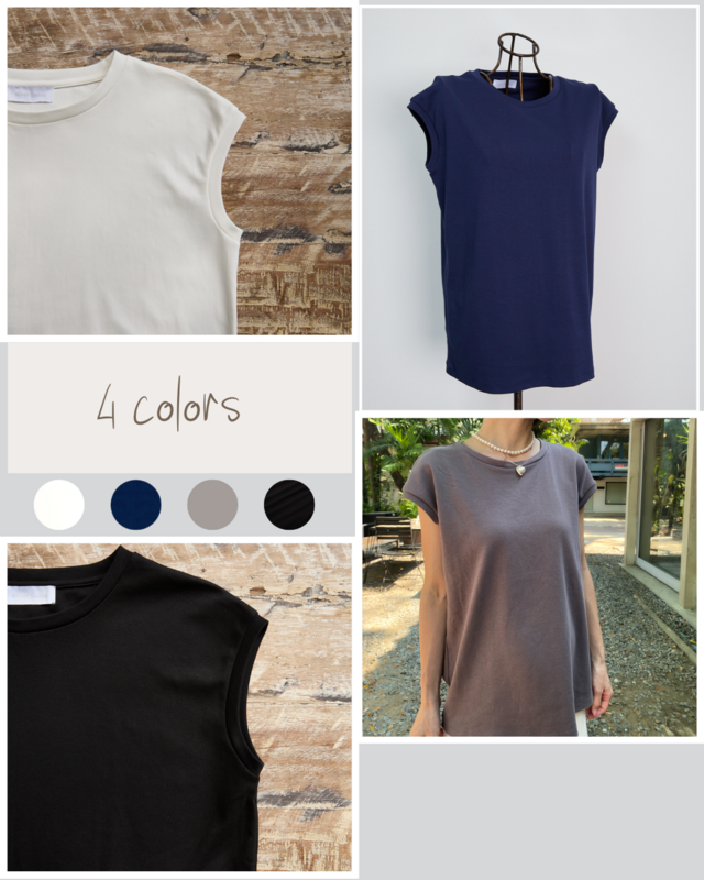 柔らかストレッチ ショートスリーブTee ネイビー 0707NV | iichi 日々の暮らしを心地よくするハンドメイドやアンティークのマーケットプレイス