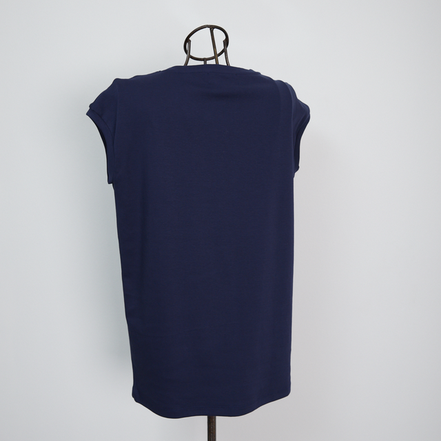 柔らかストレッチ ショートスリーブTee ネイビー 0707NV | iichi 日々の暮らしを心地よくするハンドメイドやアンティークのマーケットプレイス