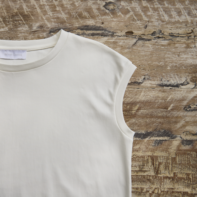 柔らかストレッチ ショートスリーブTee ホワイト 0707WH | iichi 日々の暮らしを心地よくするハンドメイドやアンティークのマーケットプレイス