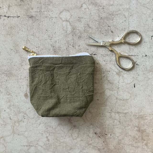 マリンカラーのちょこっとポーチ(181) | iichi 日々の暮らしを心地よくするハンドメイドやアンティークのマーケットプレイス