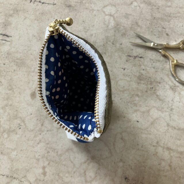 マリンカラーのちょこっとポーチ(181) | iichi 日々の暮らしを心地よくするハンドメイドやアンティークのマーケットプレイス
