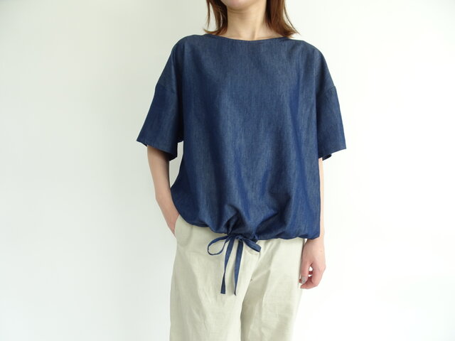 ワンウォッシュ4.5oz/ドロストインディゴプルオーバー | iichi 日々の暮らしを心地よくするハンドメイドやアンティークのマーケットプレイス