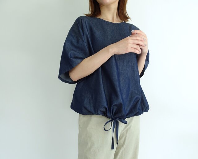 ワンウォッシュ4.5oz/ドロストインディゴプルオーバー | iichi 日々の暮らしを心地よくするハンドメイドやアンティークのマーケットプレイス