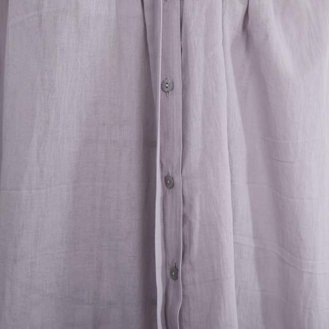 サラッと軽い ライトコットン ノースリーブ シャツ シルバーグレー 0675Grey | iichi 日々の暮らしを心地よくするハンドメイドやアンティークのマーケットプレイス