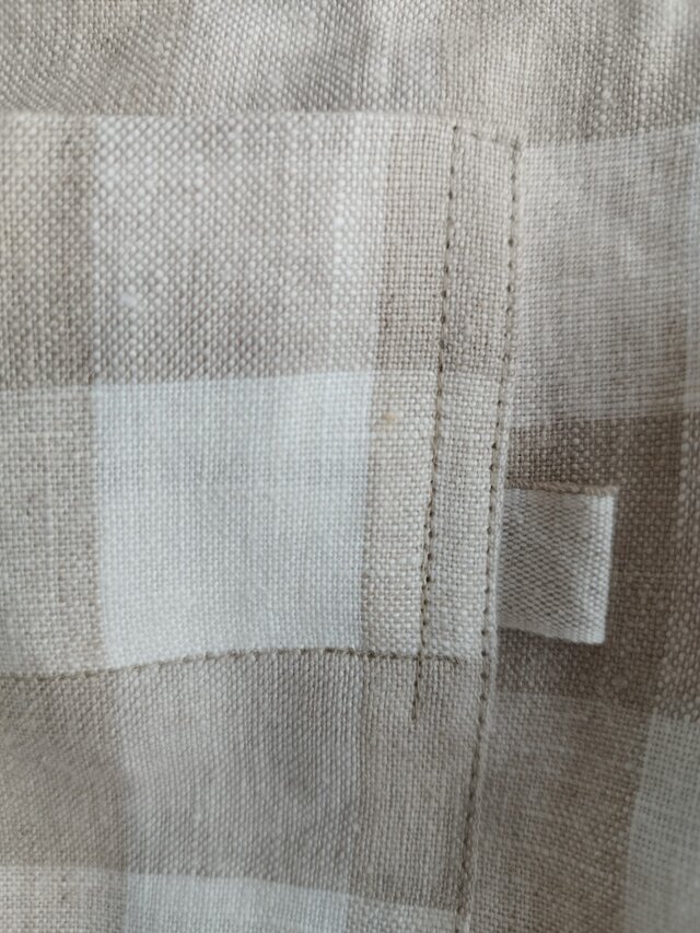 リネン ファスナーショルダーバッグ linen b | iichi 日々の暮らしを心地よくするハンドメイドやアンティークのマーケットプレイス