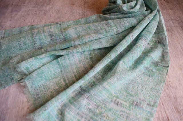 コットンオーガンジー「sparkle-green」 | iichi 日々の暮らしを心地よくするハンドメイドやアンティークのマーケットプレイス