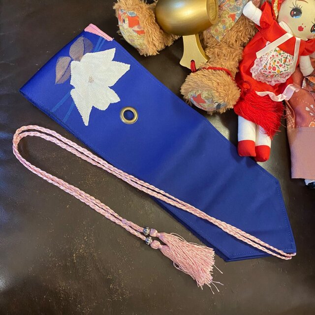 浴衣リメイク ミニミディ ワンピース ドレス 名古屋帯サッシュベルト 和洋折衷 「空色の庭に咲く、夢の花たち。」 W-547 | iichi 日々の暮らしを心地よくするハンドメイドや ...