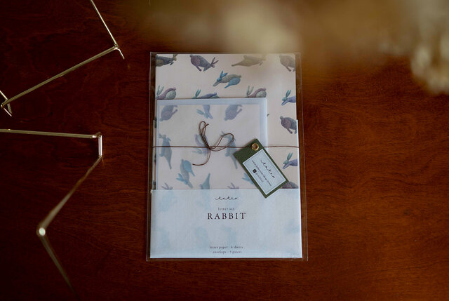 レターセット [RABBIT] | iichi 日々の暮らしを心地よくするハンドメイドやアンティークのマーケットプレイス