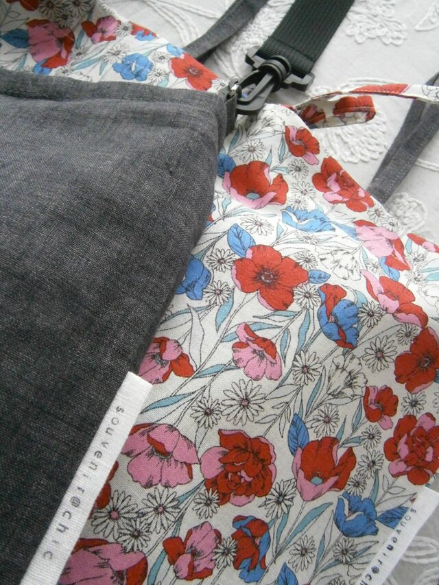 花cotton×linen sacoche＆tote | iichi 日々の暮らしを心地よくするハンドメイドやアンティークのマーケットプレイス
