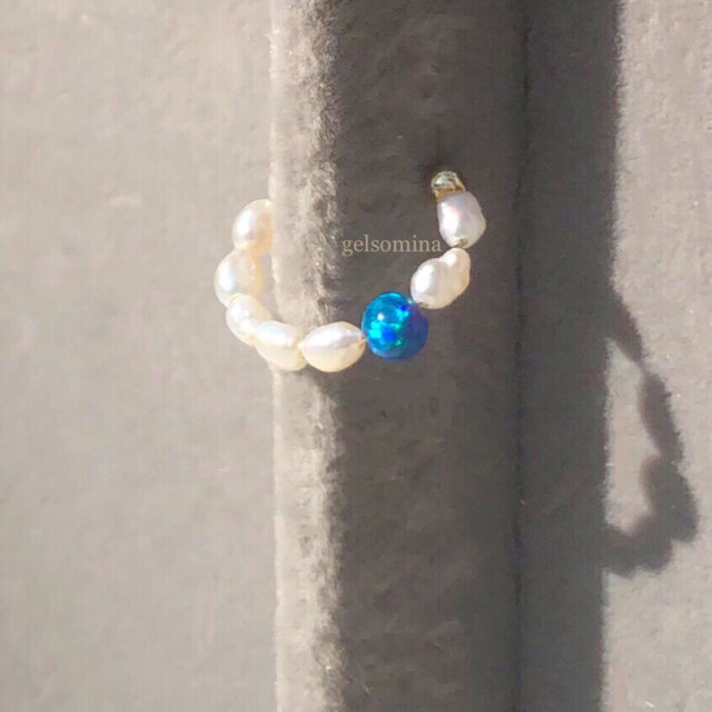 ★Unicorn & Pegasus | Pearl x KYOTO opal | 2way ★イヤーカフ 片耳 | iichi 日々の暮らしを心地よくするハンドメイドやアンティークの ...