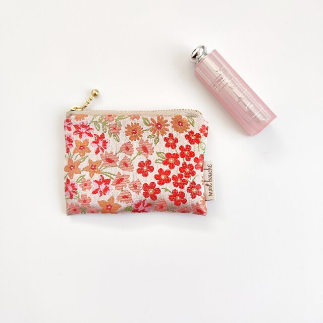 mont bouche フランス生地・南仏花柄ポーチ（S） | iichi 日々の暮らしを心地よくするハンドメイドやアンティークのマーケットプレイス