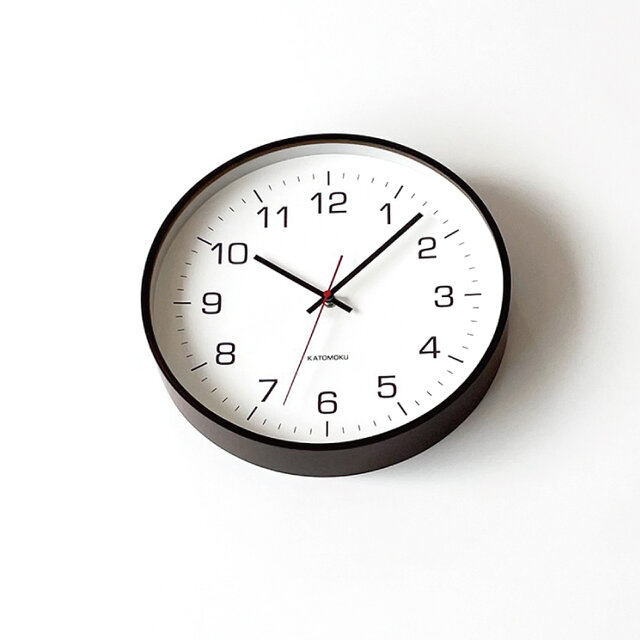 KATOMOKU plywood clock 22 ブラウン km-61BR 掛け時計木製 曲げわっぱ | iichi 日々の暮らしを心地よくするハンドメイドやアンティークのマーケットプレイス