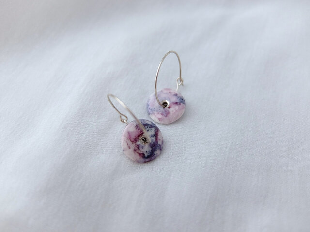 ピアス hoop dew SV925 | iichi 日々の暮らしを心地よくするハンドメイドやアンティークのマーケットプレイス