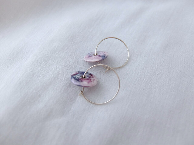 ピアス hoop dew SV925 | iichi 日々の暮らしを心地よくするハンドメイドやアンティークのマーケットプレイス