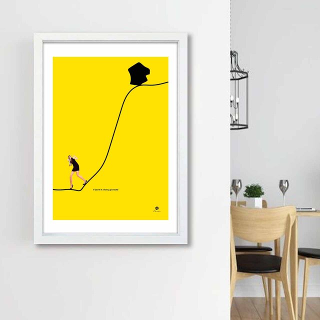 急がば廻れ 送料無料 イラスト たのしくなるお部屋 アート ポスター アートポスター アート/sei検索 3446 | iichi 日々の暮らしを心地よくするハンドメイドやアンティークの ...