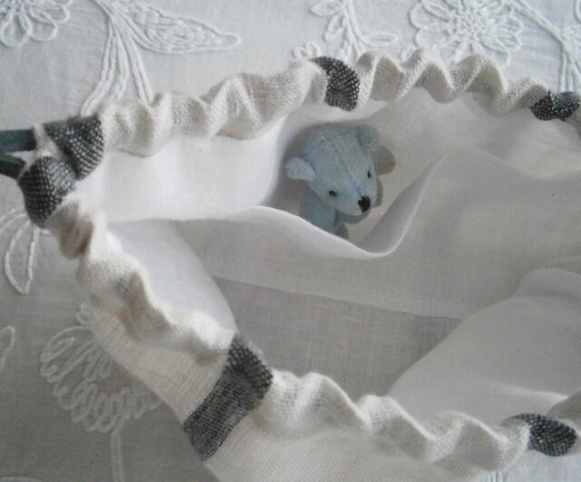 StripeLinen tote＆pouch | iichi 日々の暮らしを心地よくするハンドメイドやアンティークのマーケットプレイス