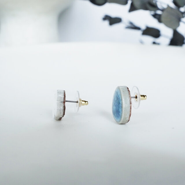 TP-259 美濃焼 パールの花型 x ヴィンテージの楕円型【 裏面レザー加工 】 | iichi 日々の暮らしを心地よくするハンドメイドやアンティークのマーケットプレイス